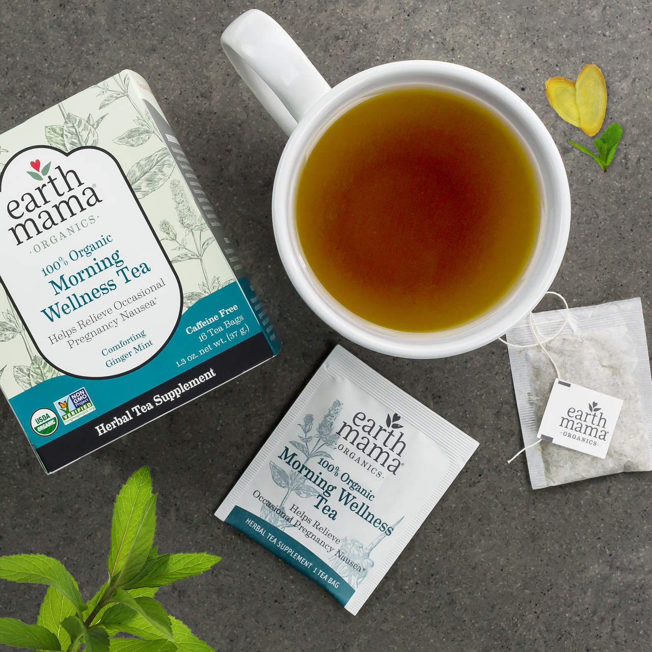 Earth Mama Organic Morning Wellness Tea – Blossom