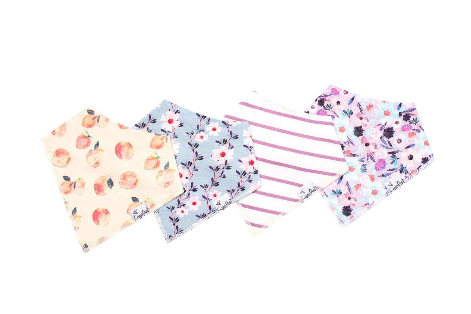 Copper Pearl Sassy Baby Bandana Bib Set 4-Pack – Blossom