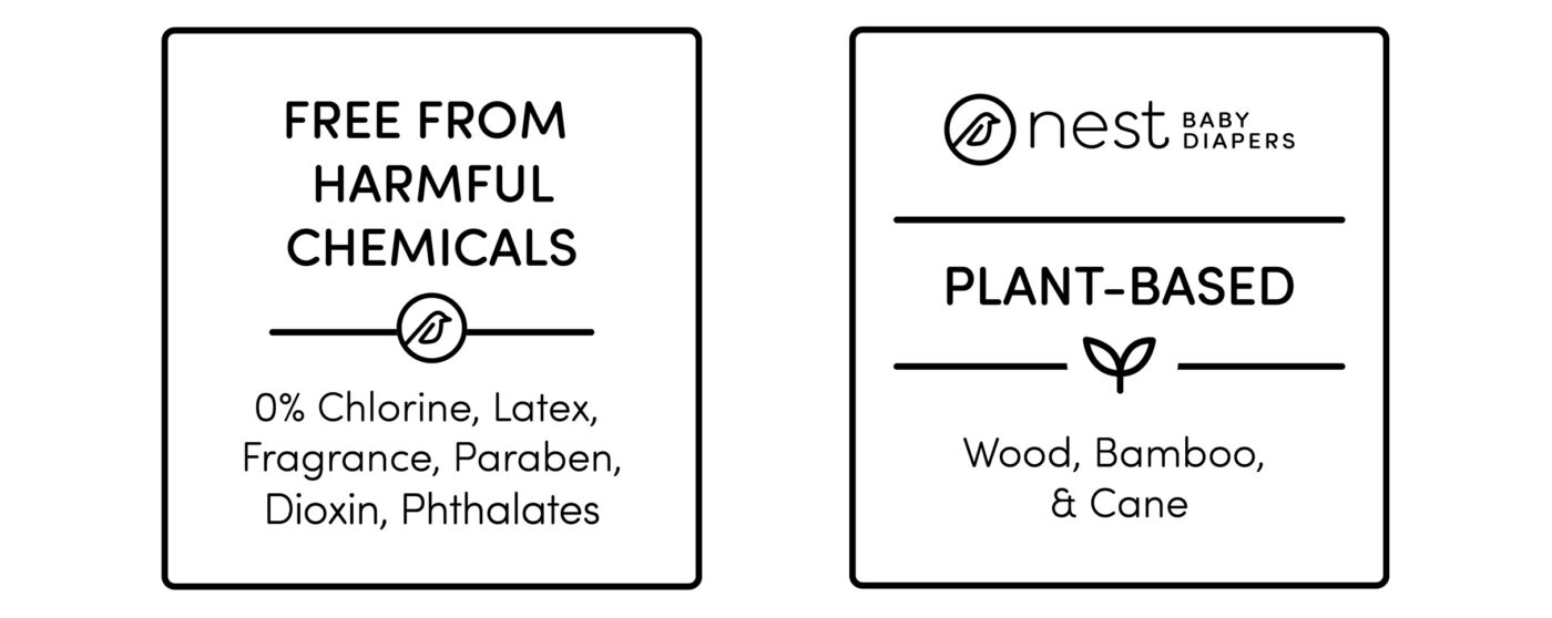 Nest Natural Plant-Based and Compostable Baby Diapers