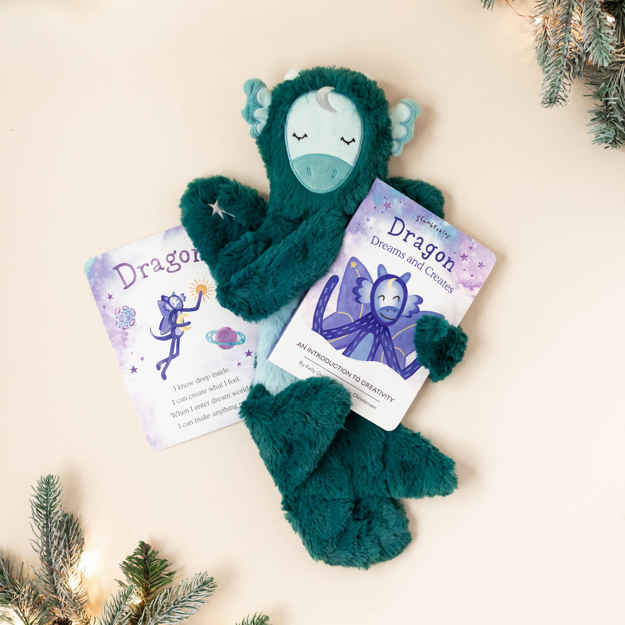 Slumberkins Jade Dragon Snuggler Creativity Limited Edition Board Book Bundle