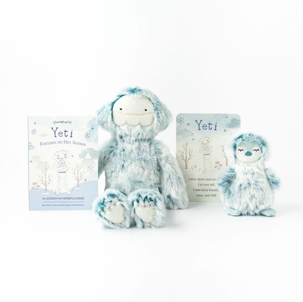 Slumberkins Ice Blue Yeti Kin and Penguin Mini Mindfulness Limited ...