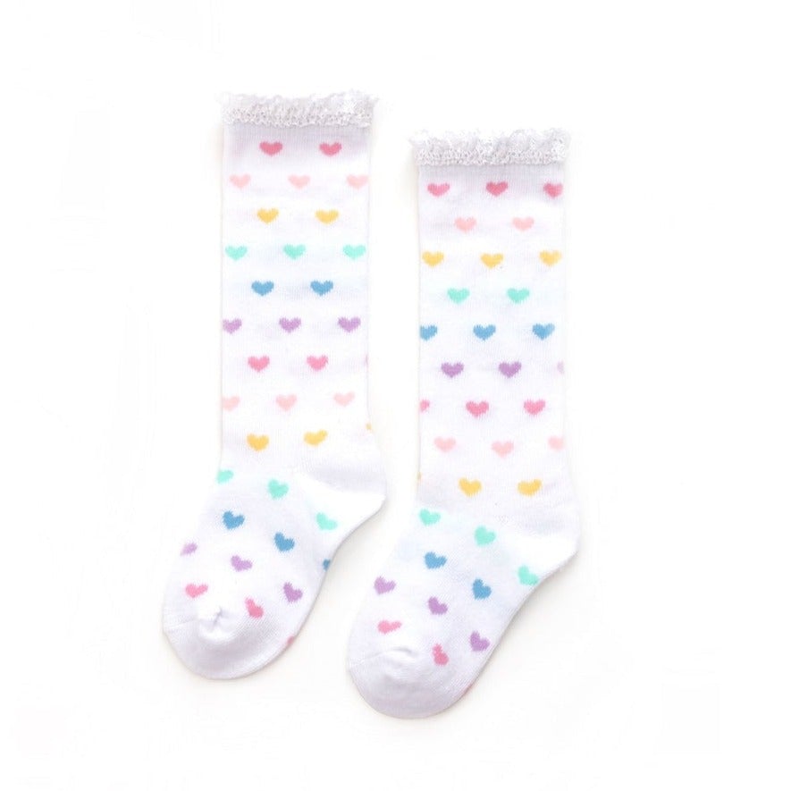 Little Stocking Co Sweetheart Lace Top Knee Highs