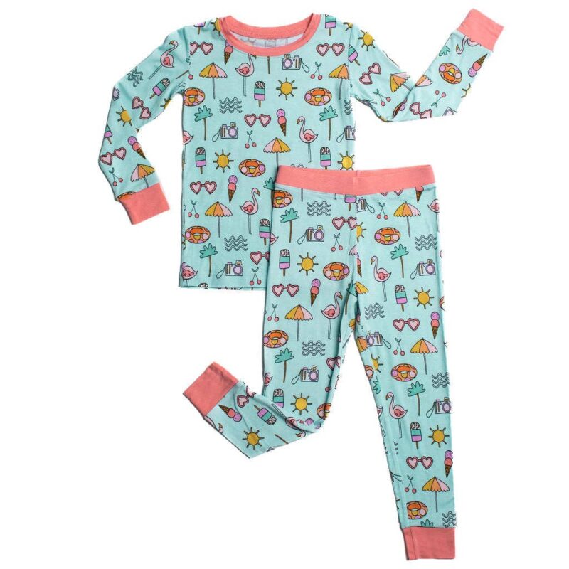 Little Sleepies Pool Party Two-Piece Bamboo Viscose Pajama Set