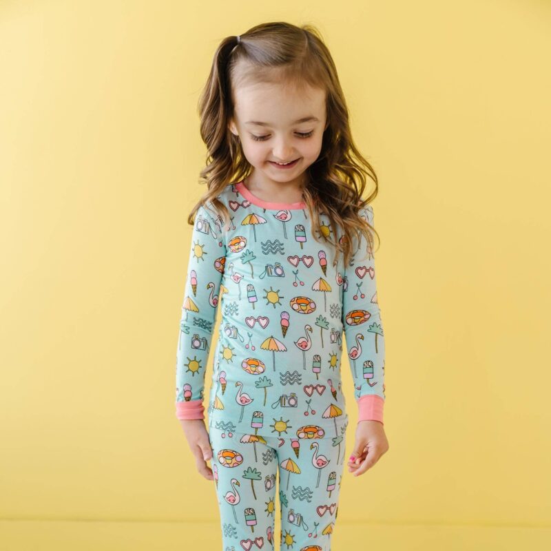 Little Sleepies Pool Party Two-Piece Bamboo Viscose Pajama Set