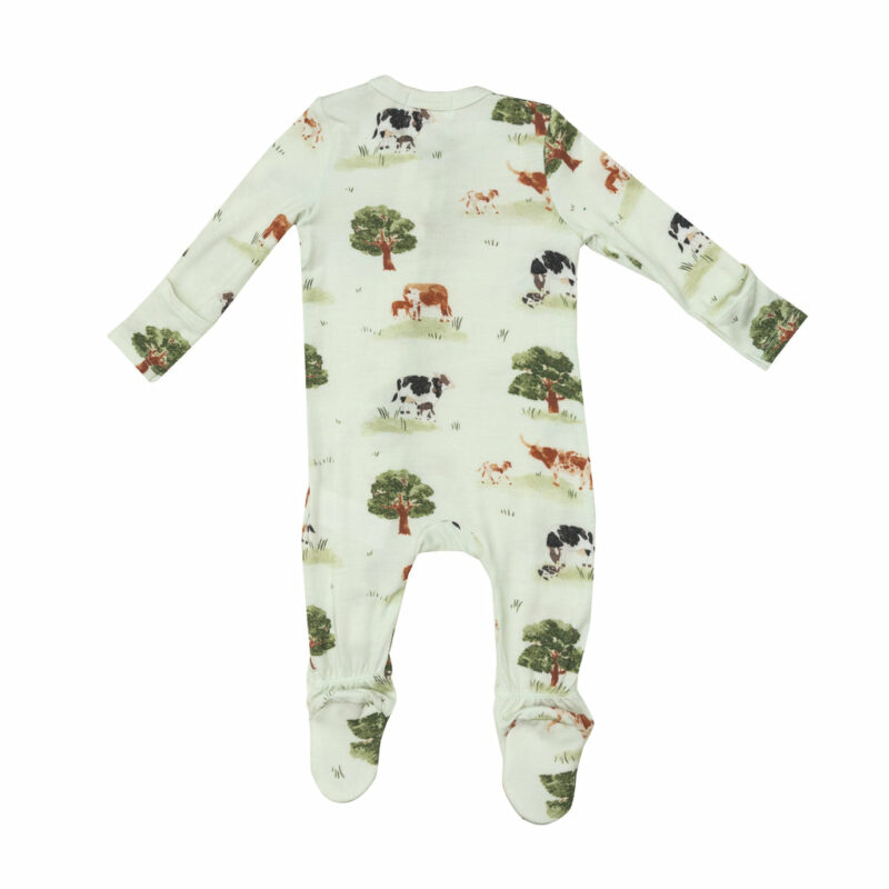Angel Dear Cows Bamboo Viscose Footie