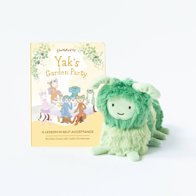 Slumberkins Caterpillar Mini and Yak Board Book Bundle