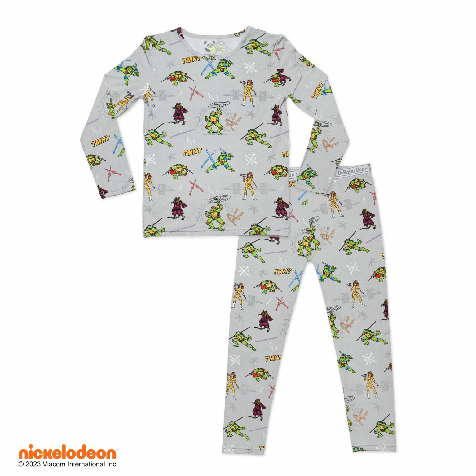 Bellabu Bear Teenage Mutant Ninja Turtles Classic Bamboo Kids Pajamas