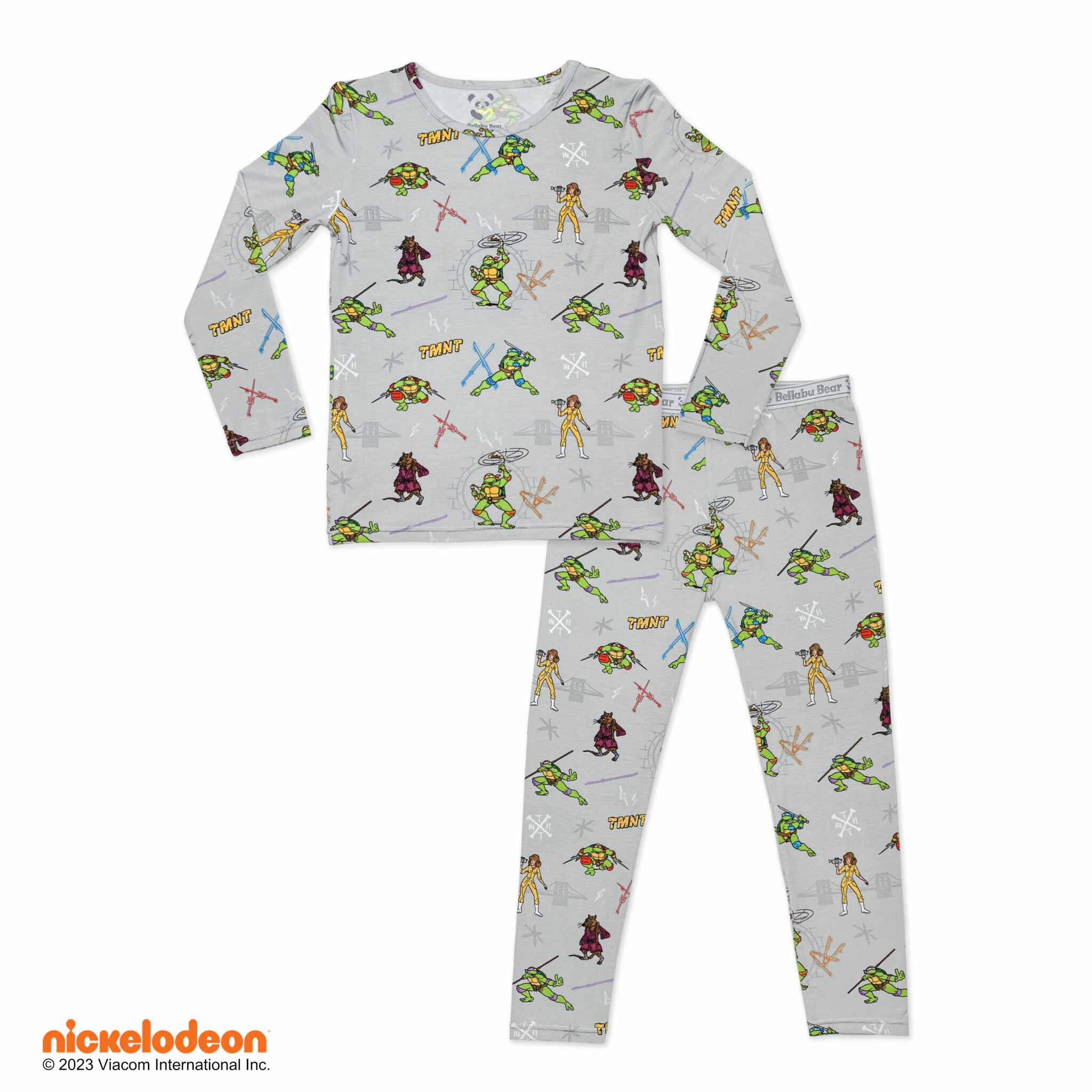 Bellabu Bear Teenage Mutant Ninja Turtles Classic Bamboo Kids Pajamas