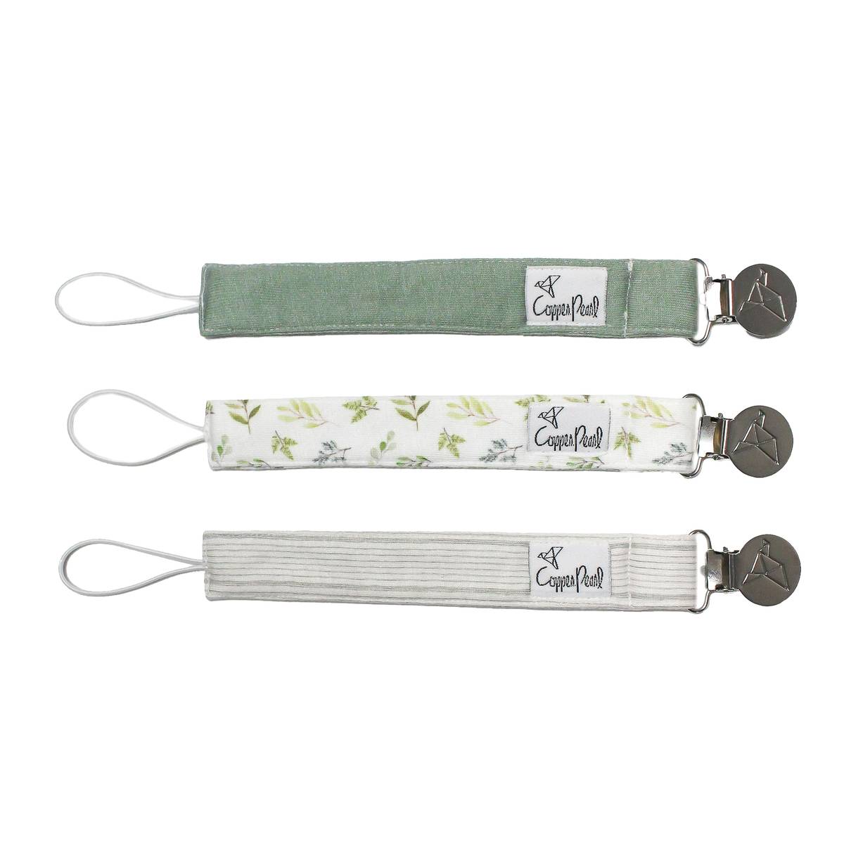 Copper Pearl Haven Binky Clip Set