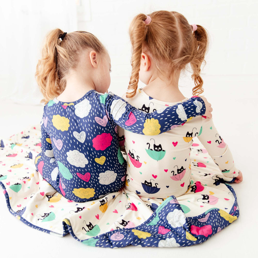 Dreamiere Smitten Kittens Quilted Children's Bamboo Blanket