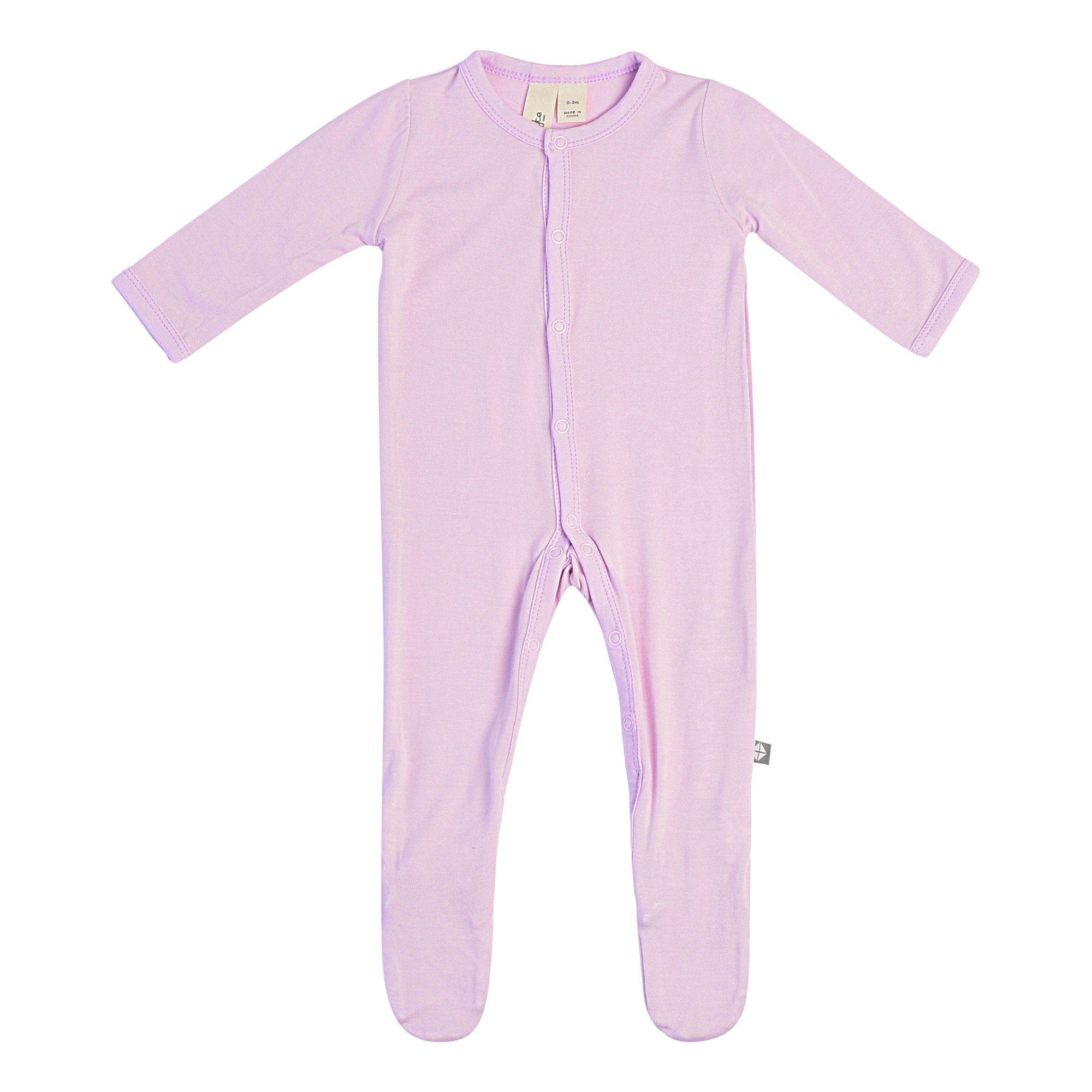 Kyte BABY Snap Footie in Mauve