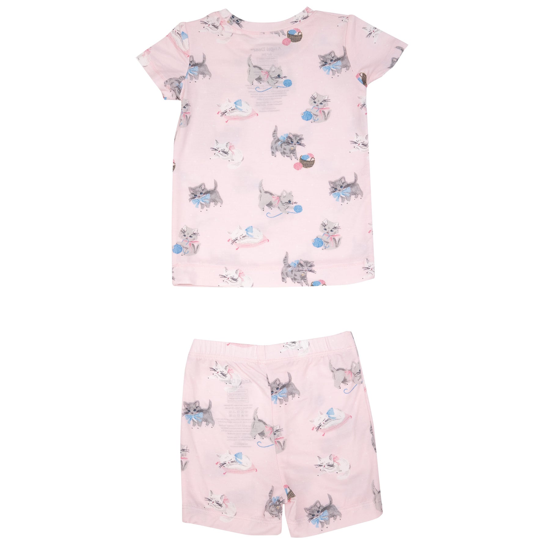 Angel Dear Vintage Kitten Short Bamboo Viscose Lounge Wear Set