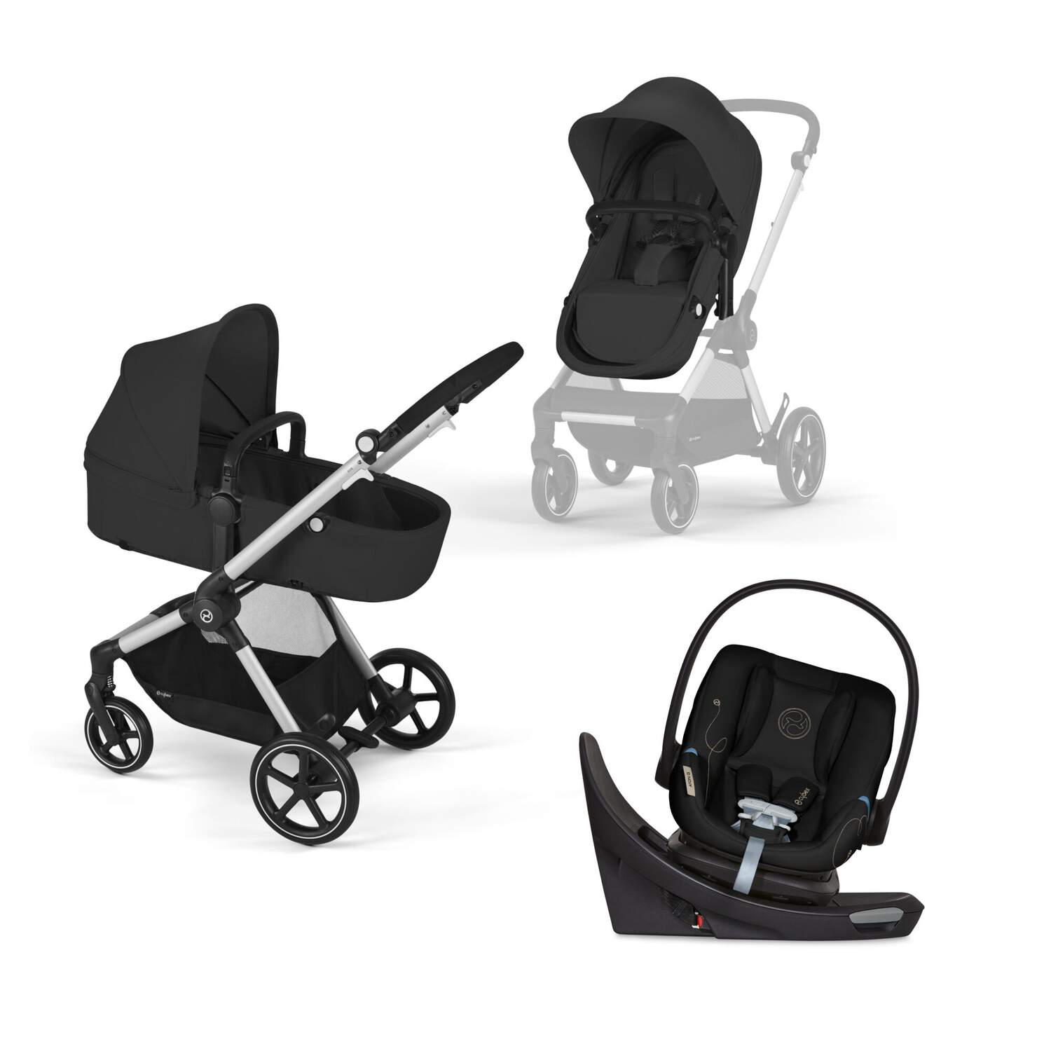 Cybex EOS Stroller and Aton G Swivel Travel System