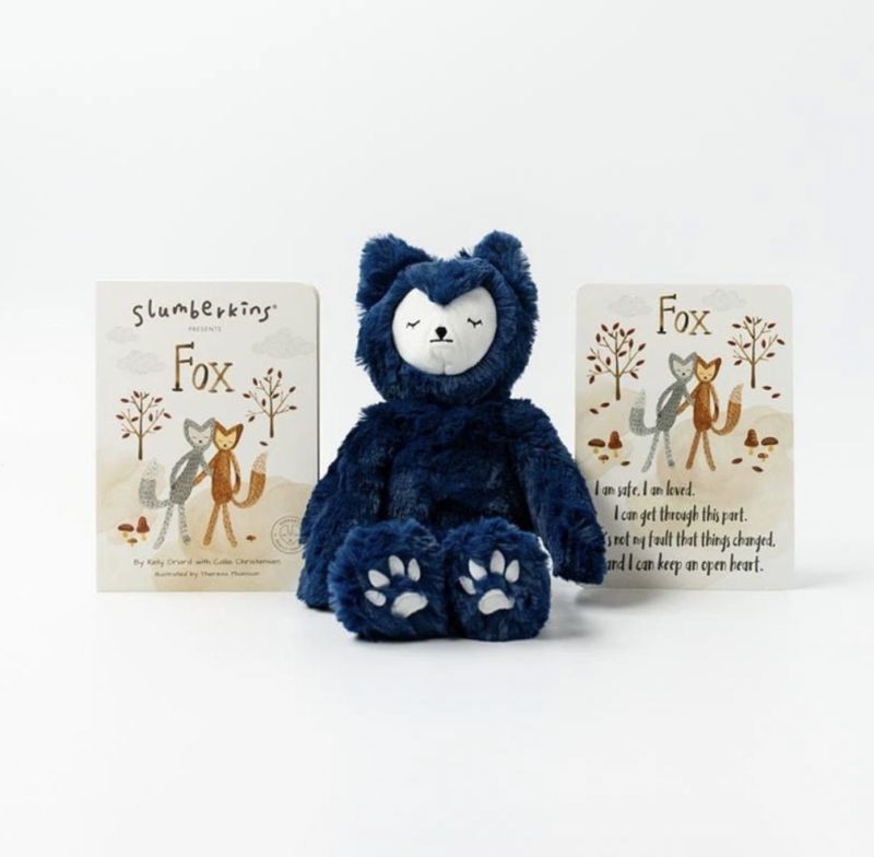 Slumberkins Fox Kin in Navy and Board Book Bundle – Blossom
