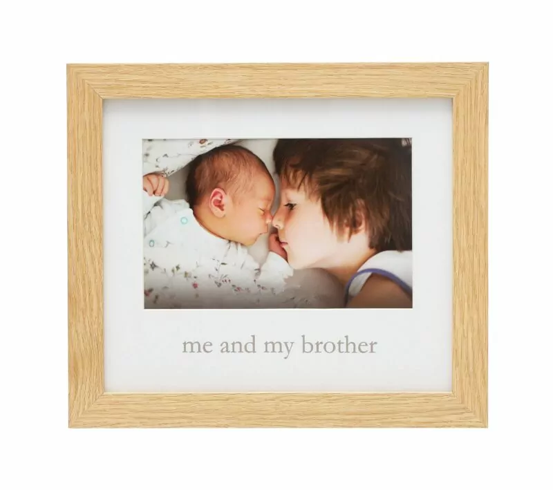 Kate & Milo Me & My Brother Picture Frame, Natural – Blossom